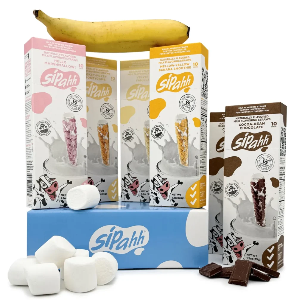 Warm and Cozy (60 Pack) Milk Flavor Straws | Sipahh
