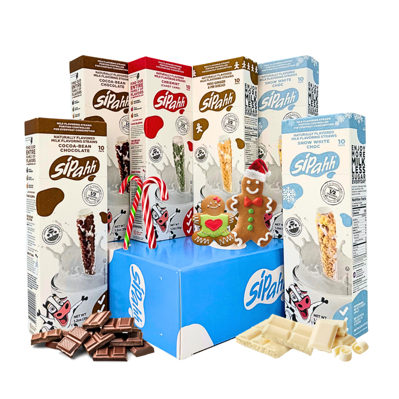MERRY & MILKY SIPS 60 PACK MILK FLAVOR STRAWS - Sipahh by Unistraw ...