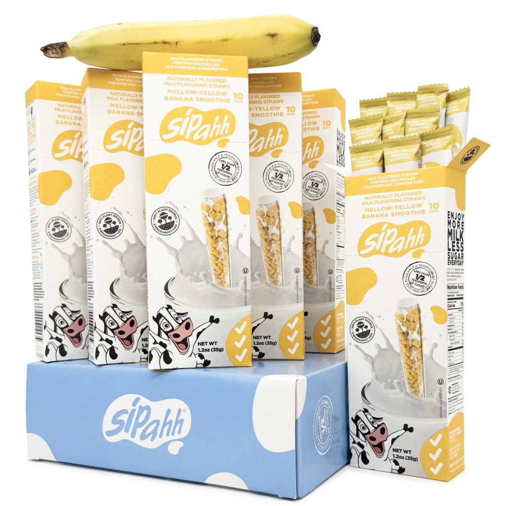 Sipahh Milk Straws Banana Flavor for a Smooth and Enjoyable Milk Taste ...